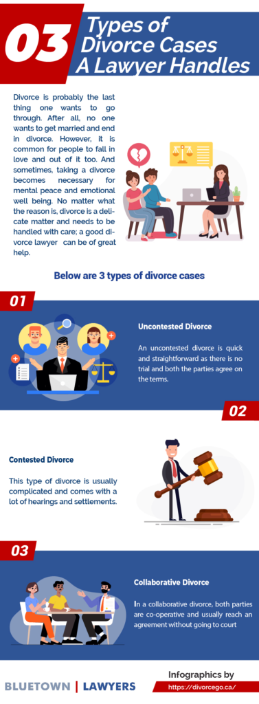 Infographic: 3 Types of Divorce Cases A Lawyer Handles | DivorceGo